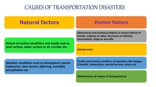 Transportation disaster | PPTX