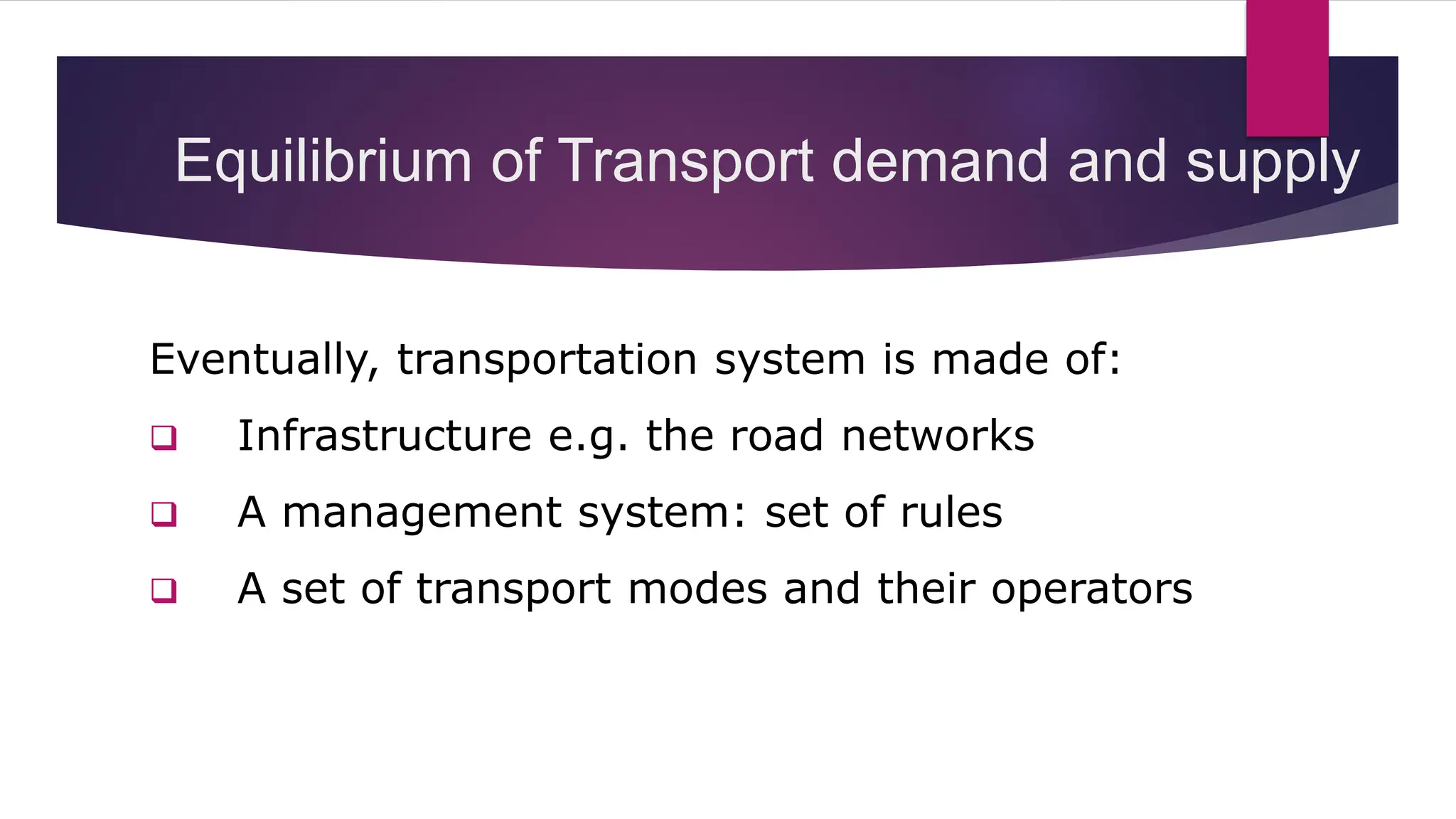 Transportation Economics (transport demand and supply) | PDF