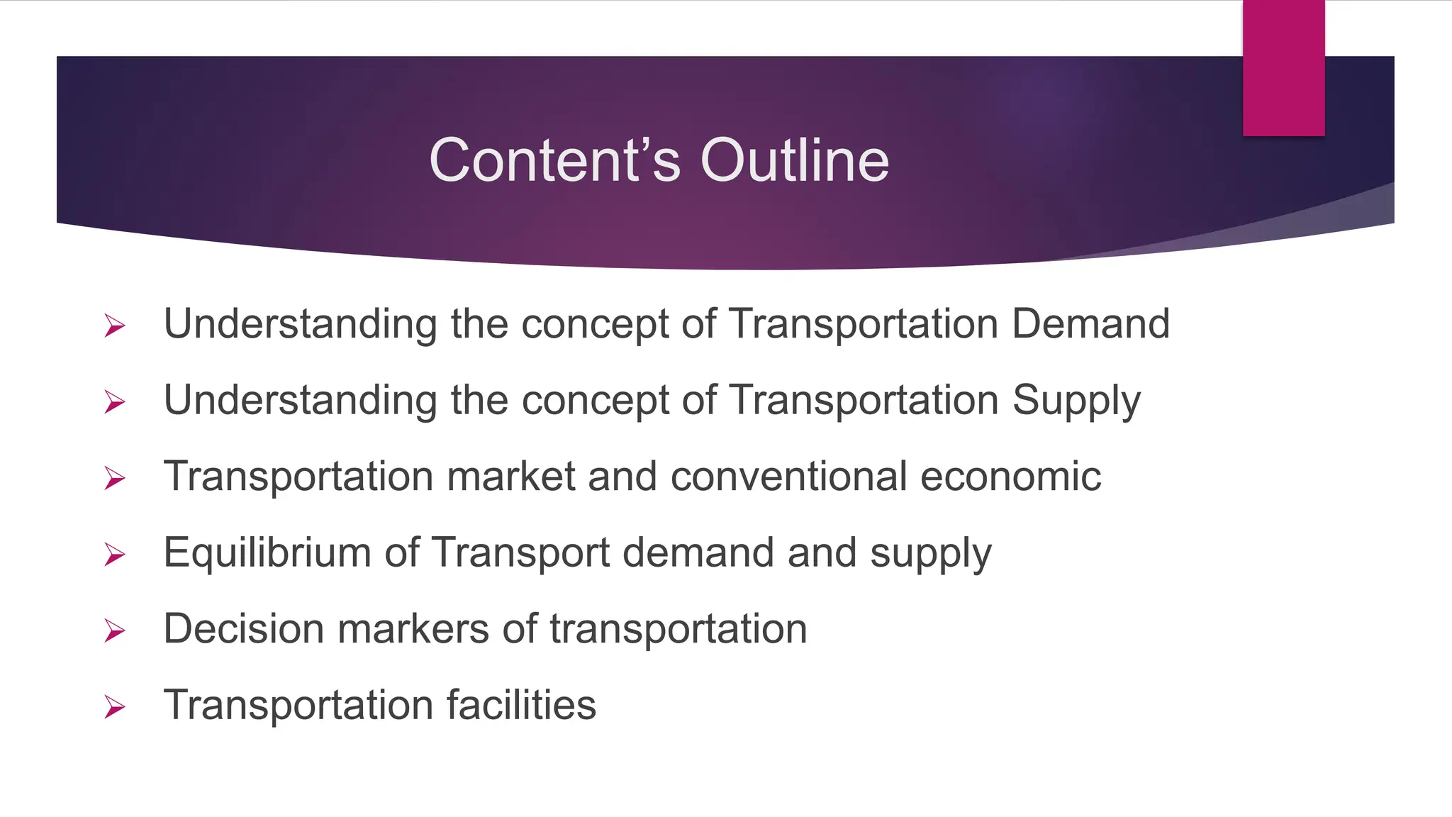 Transportation Economics (transport demand and supply) | PDF