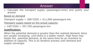 Transportation Economics (transport demand and supply) | PDF