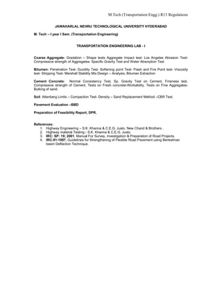 Transportation engineering | PDF