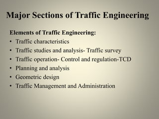 Transportation Engineering I | PPTX