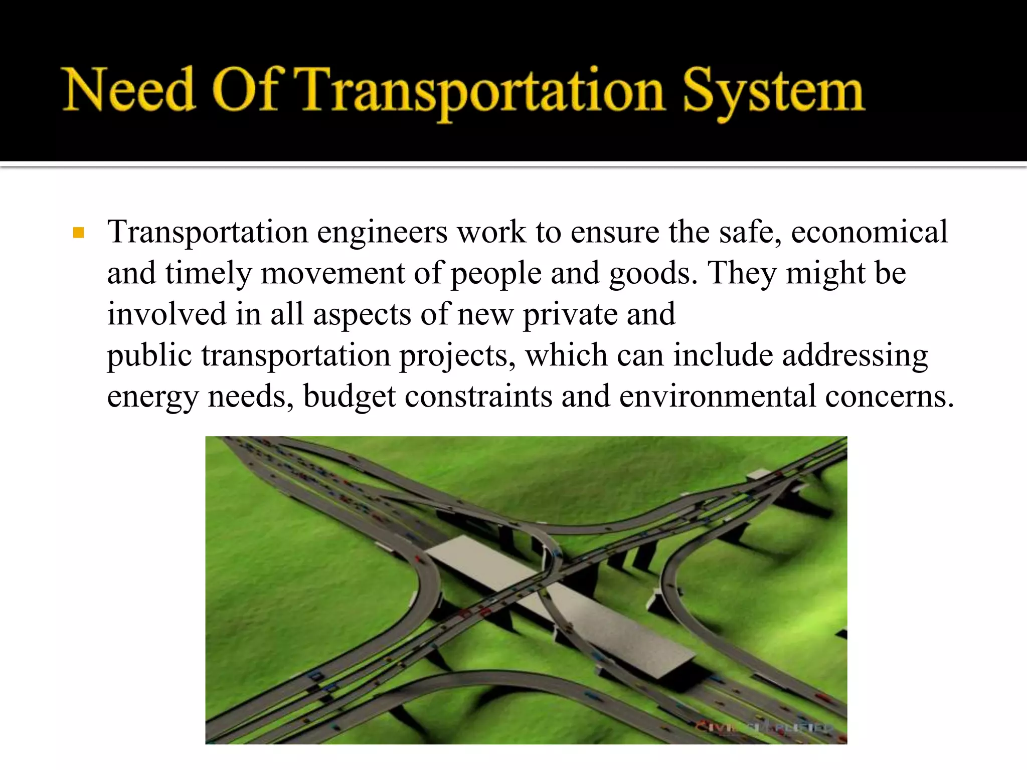 Introduction to Transportation Engineering | PPTX