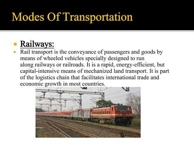 Introduction to Transportation Engineering | PPTX