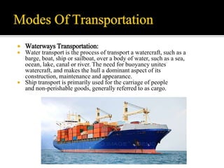 Introduction to Transportation Engineering | PPTX