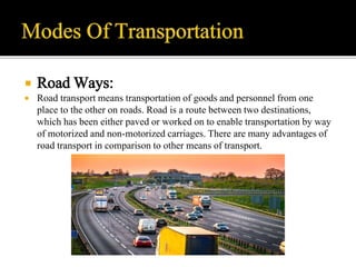 Introduction to Transportation Engineering | PPTX