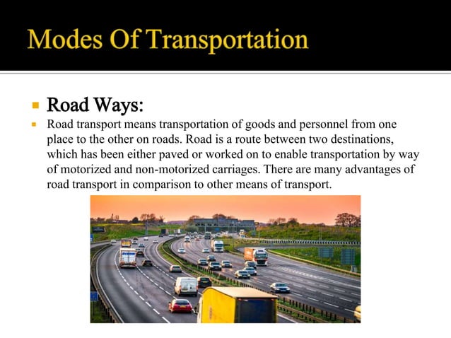 Introduction to Transportation Engineering | PPTX