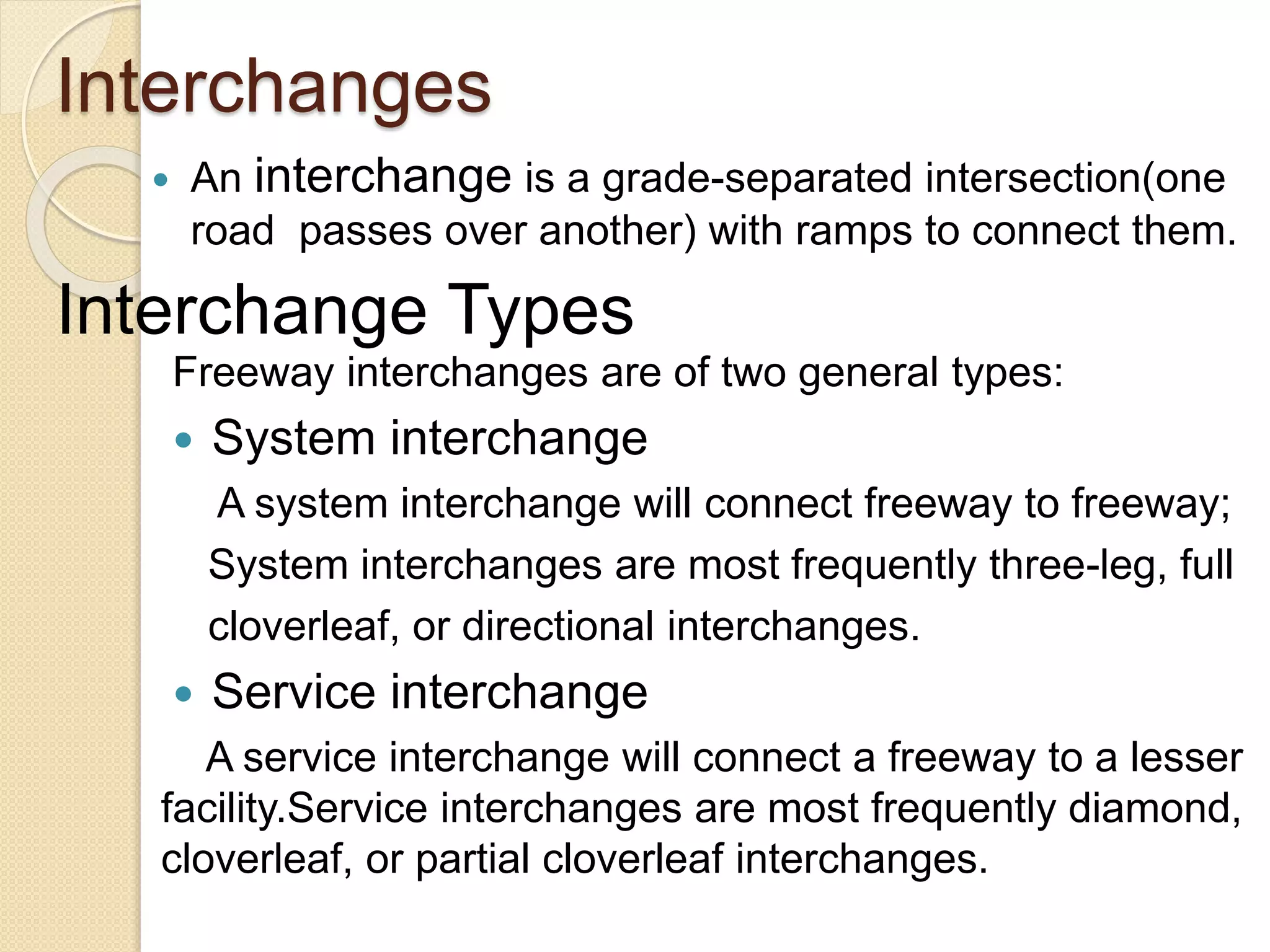 Interchanges and its Types of interchanges | PPTX