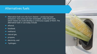 America's Dependency on oil and the need for alternative | PPT