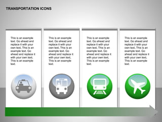 Transportation Icons | PPT