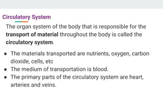 Transportation in animals and plants | PPTX