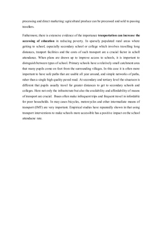 Transportation influence rural economies | PDF