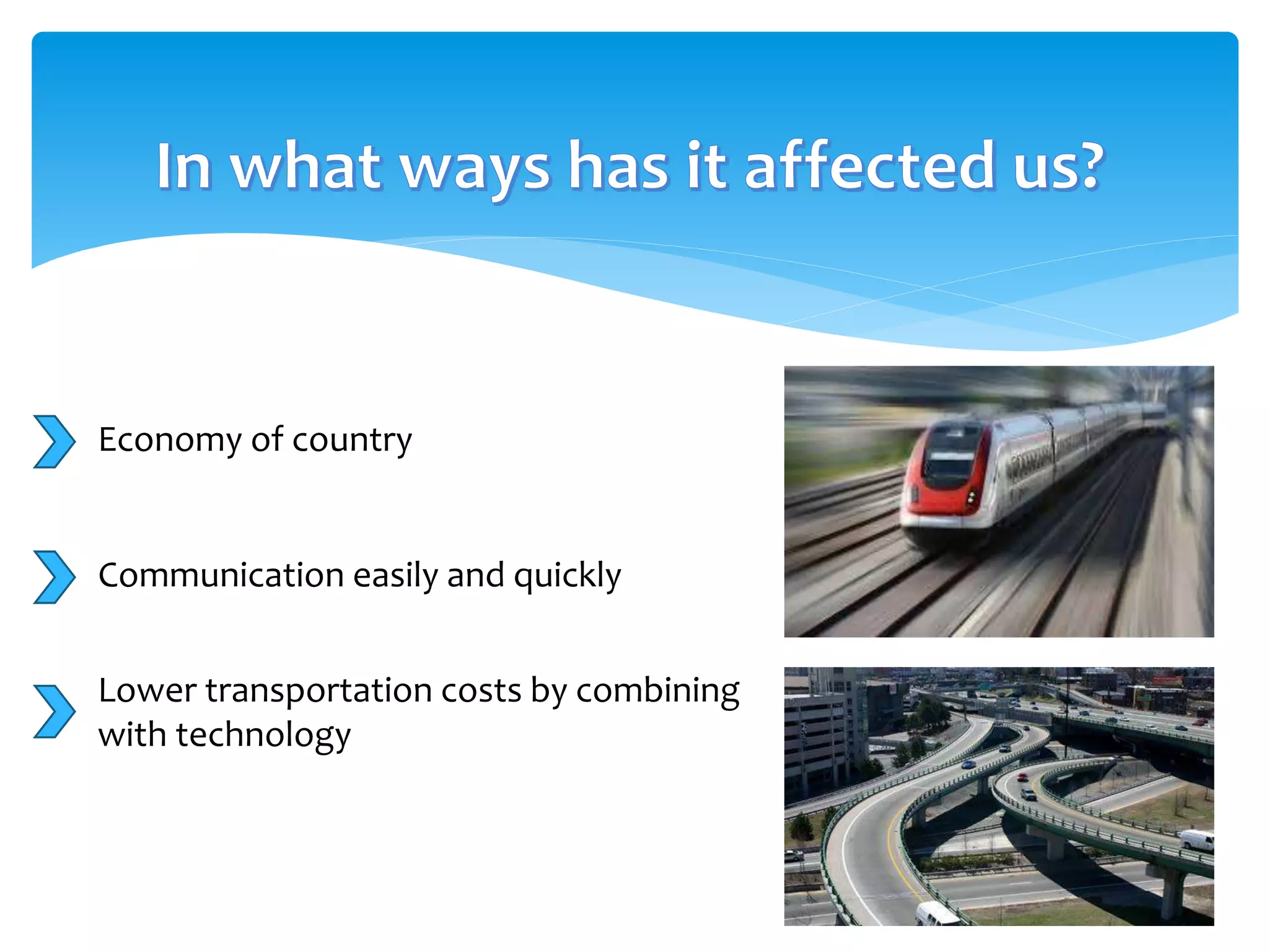 Transportation in Modern World | PPTX