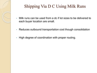 Transportation in Supply chain management | PPTX