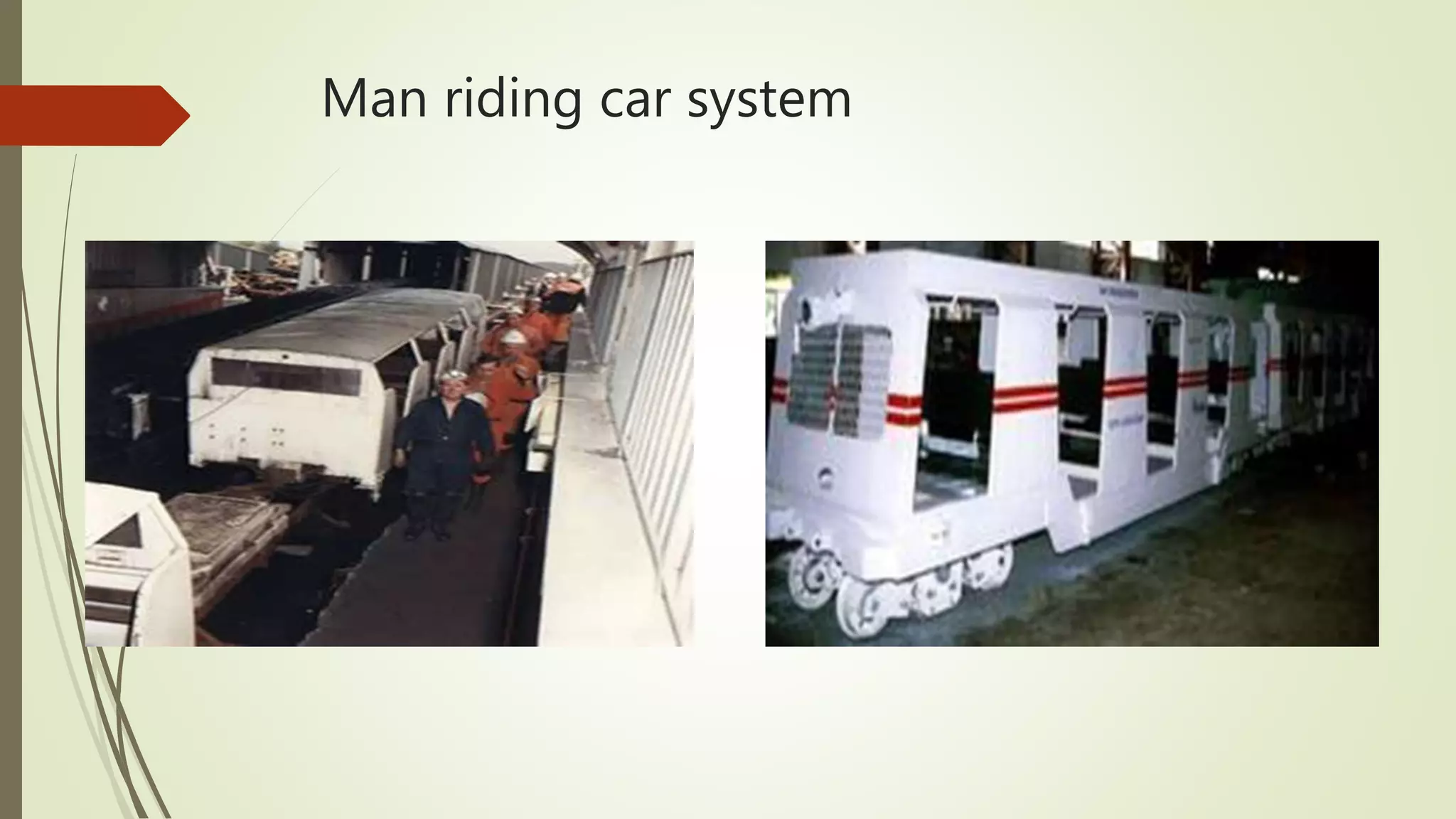 Transportation in underground mines | PPTX