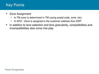 Transportation Lanes in SAP TM and SAP APO - PPT - V2.0 - Paresh ...