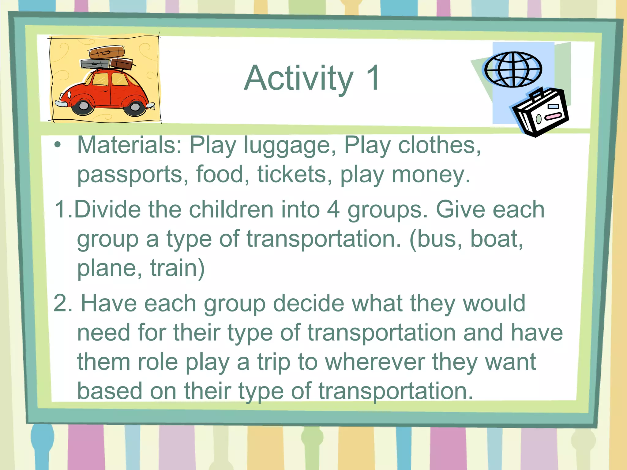 Transportation lesson | PPT
