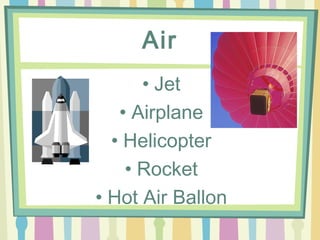 Transportation lesson | PPT