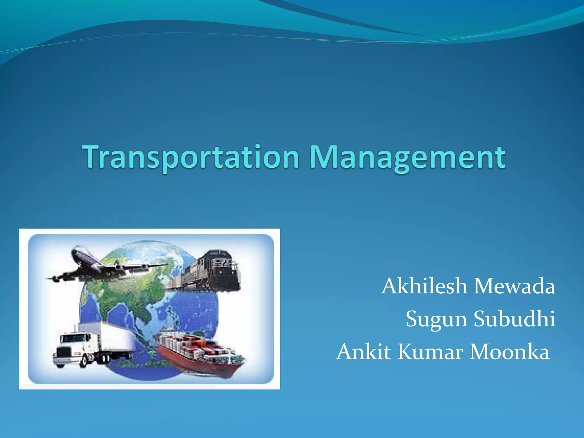 Transportation management | PPT