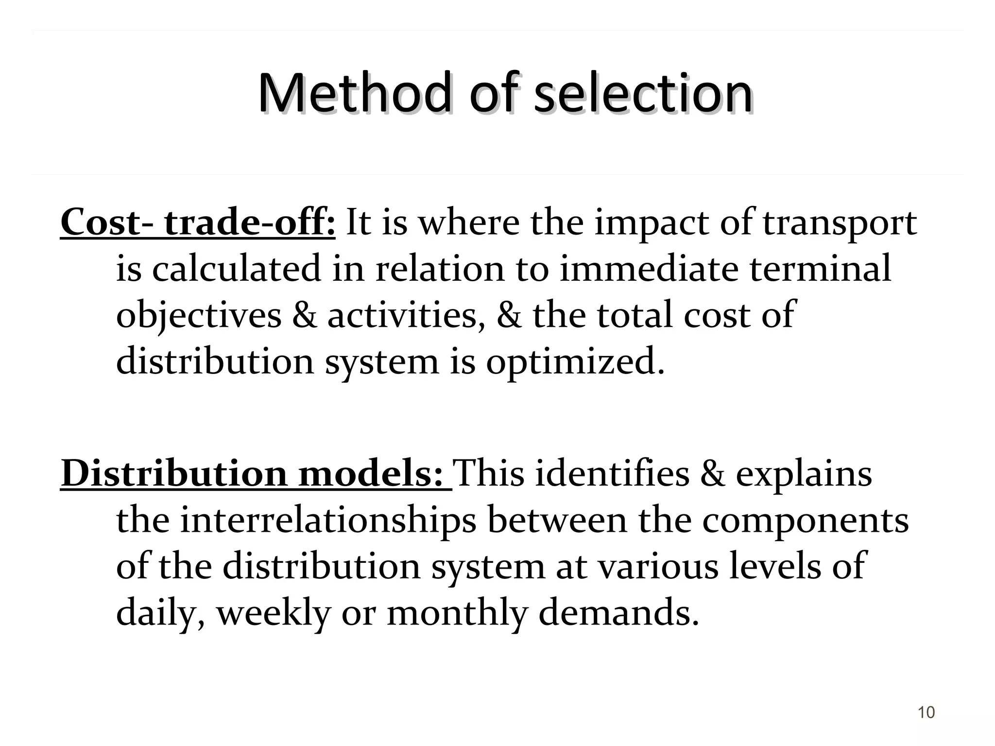 Transportation Management | PPT