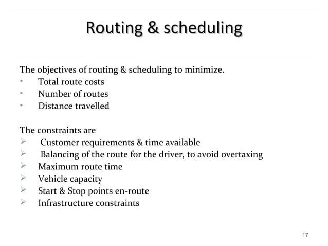 Transportation Management | PPT