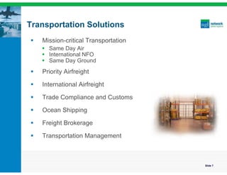 Transportation Management Ppt | PDF