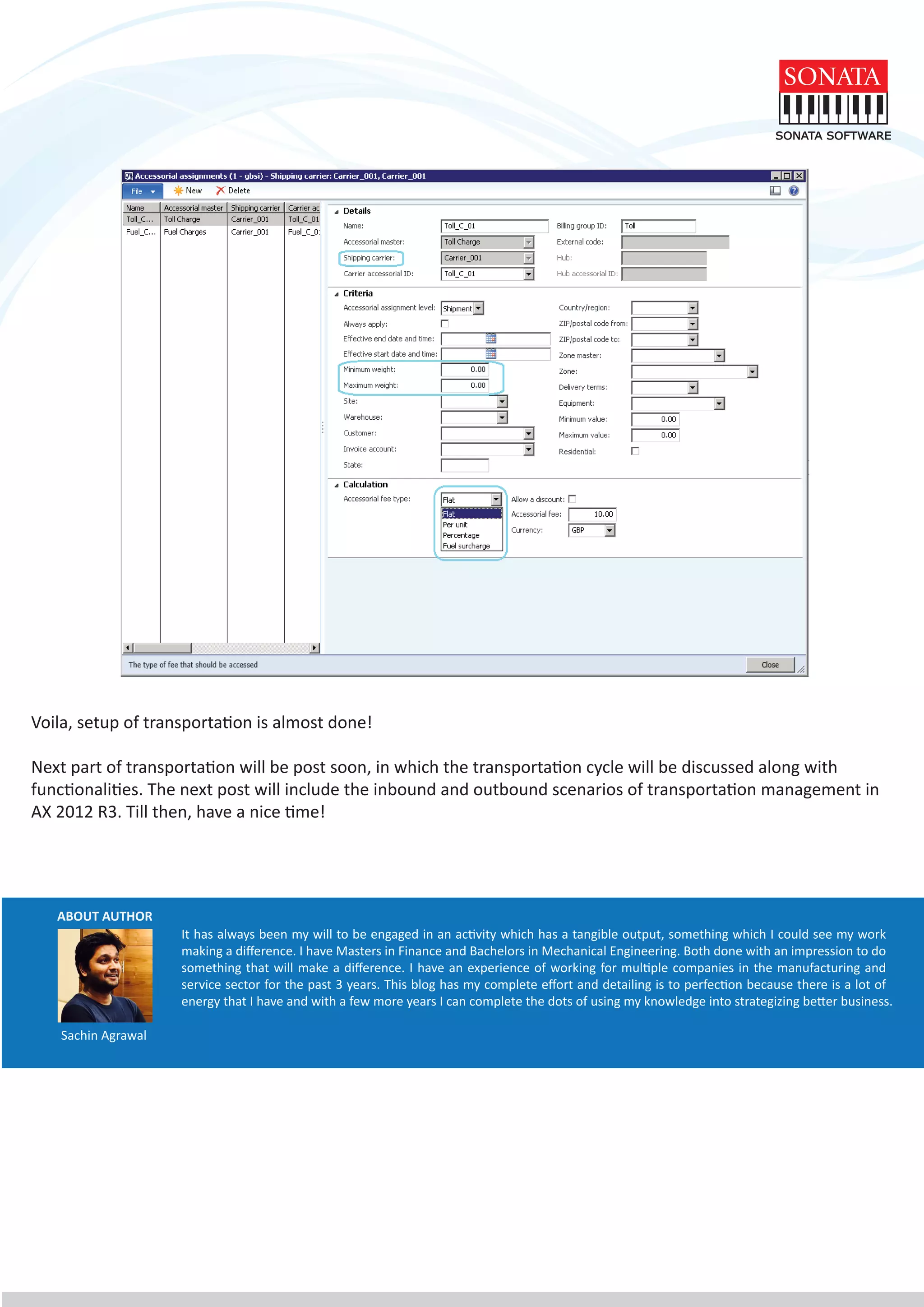 Transportation management setup in AX 2012 R3 | PDF