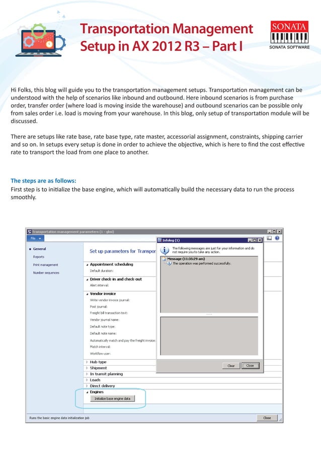 Transportation management setup in AX 2012 R3 | PDF | Logistics | Business