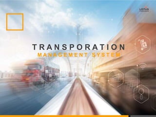 Transportation management system PPT | PPTX