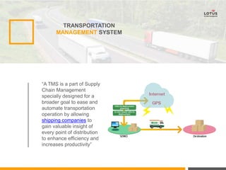 Transportation management system PPT | PPTX