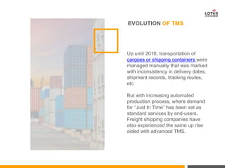 Transportation management system PPT | PPTX