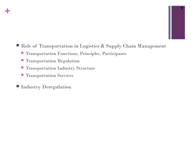 Transportation Mgmt | PPT