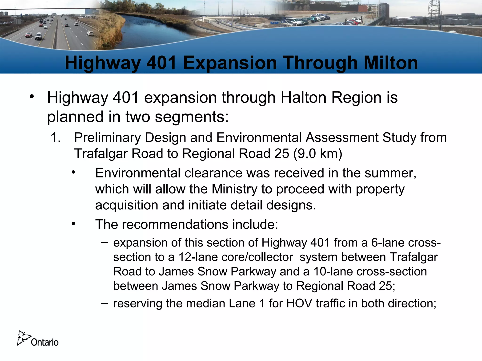 Transportation Milton, presentation by joseph lai - ministry of ...