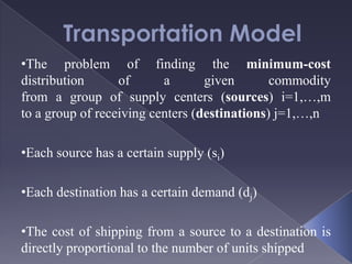 Transportation model | PPTX