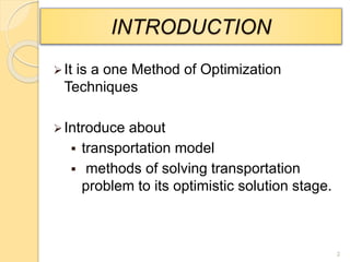 Transportation model | PPTX