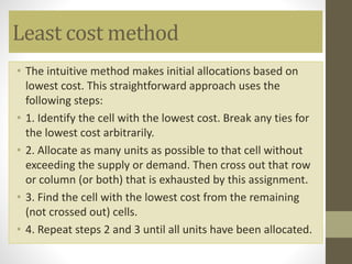 Transportation model | PPTX