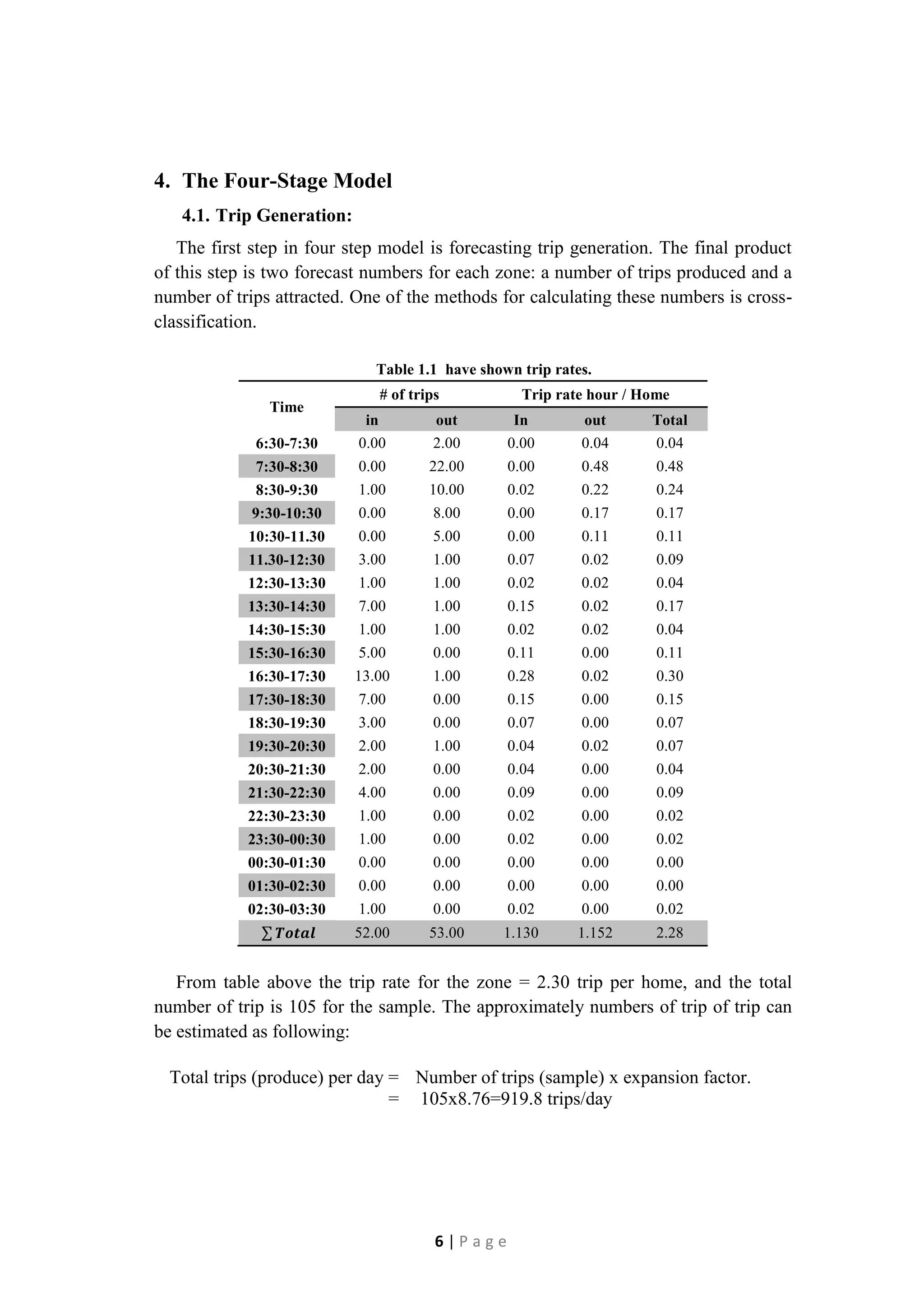 Transportation modeling and planning ( The Four-Step Model ) | PDF
