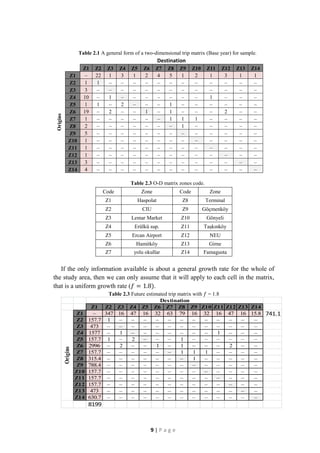 Transportation modeling and planning ( The Four-Step Model ) | PDF