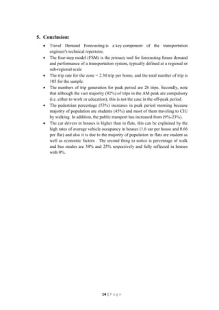 Transportation modeling and planning ( The Four-Step Model ) | PDF