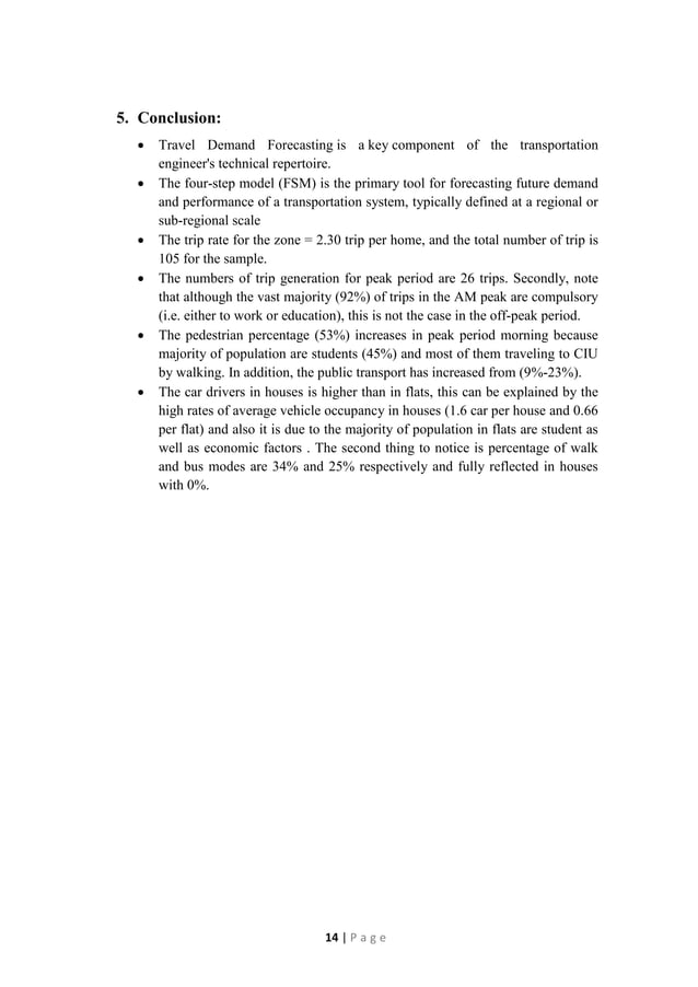 Transportation modeling and planning ( The Four-Step Model ) | PDF