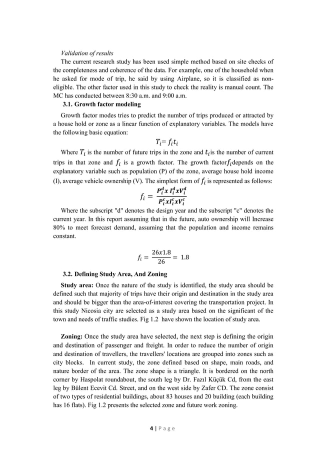 Transportation modeling and planning ( The Four-Step Model ) | PDF