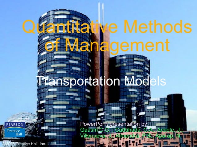 Transportation model powerpoint | PPT