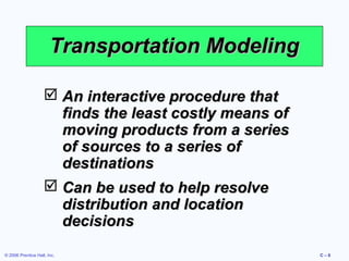 Transportation model powerpoint | PPT