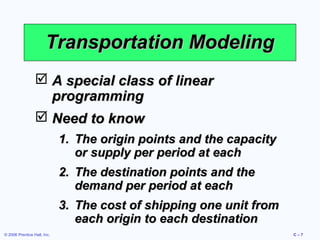 Transportation model powerpoint | PPT