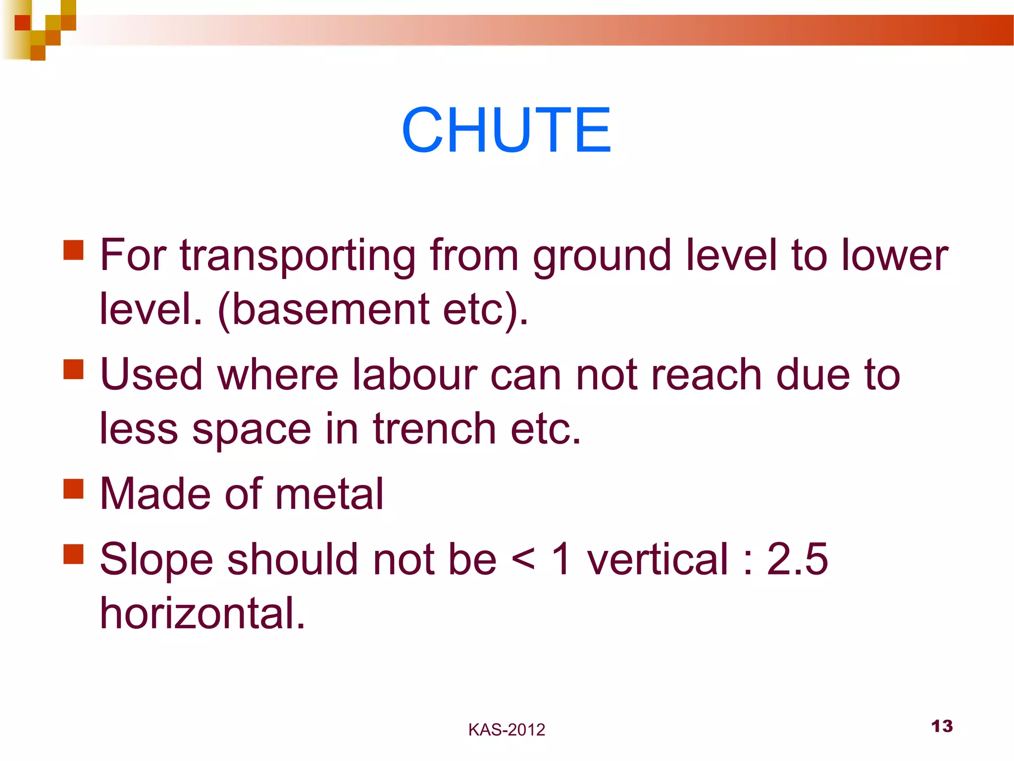 Transportation of Concrete - Notes for Civil engineering Students | PPT