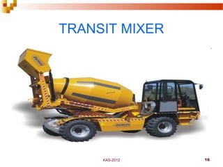 Transportation of Concrete - Notes for Civil engineering Students | PPT
