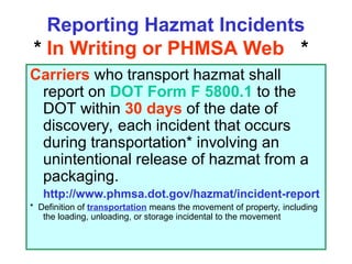 Transportation of Hazardous Materials Alaska Training Short Version.ppt