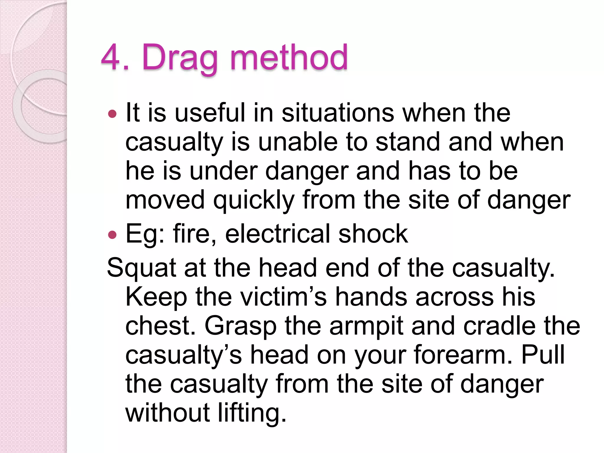 Transportation of injured | PPTX