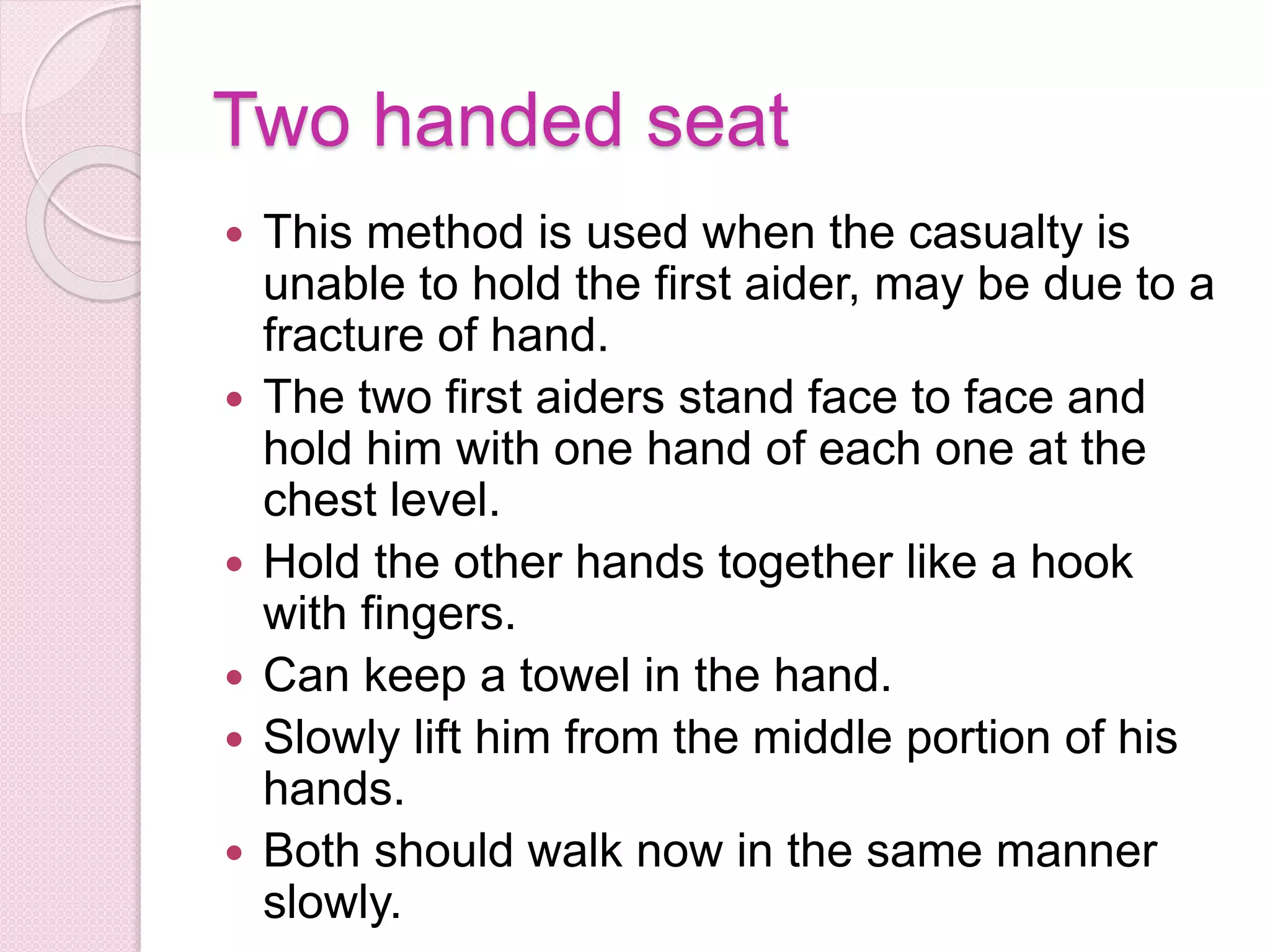 Transportation of injured | PPTX