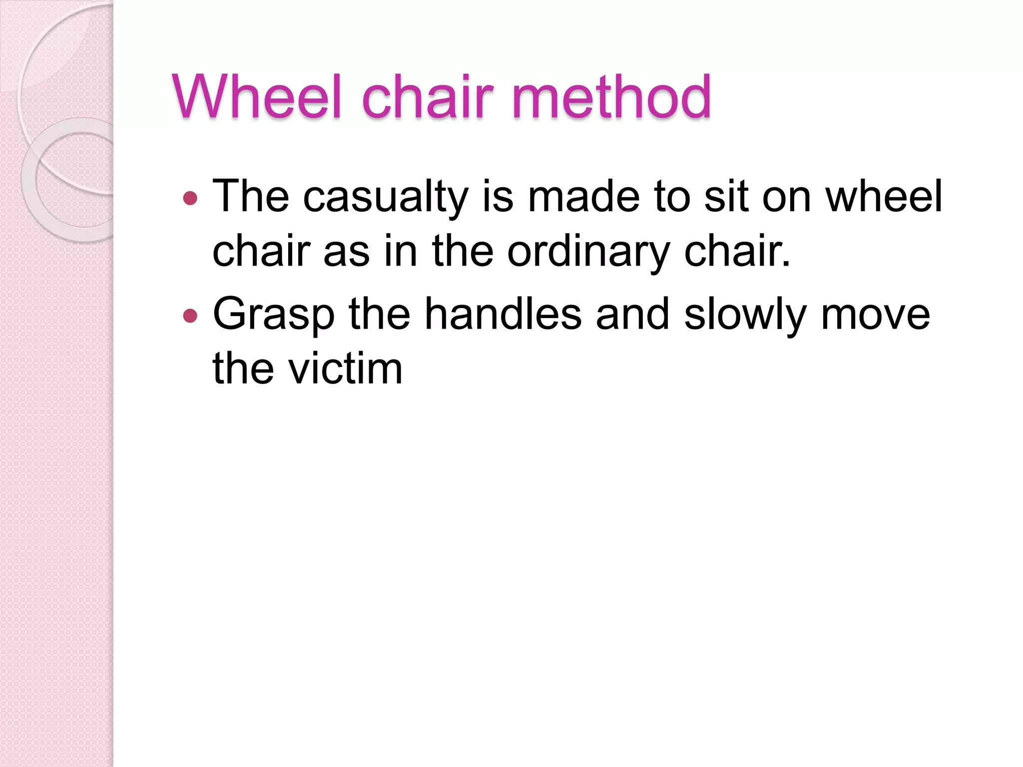 Transportation of injured | PPTX